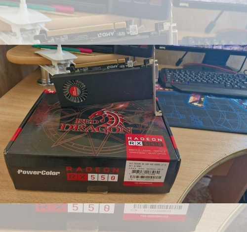 Видеокарта rx 550 LP 4gb