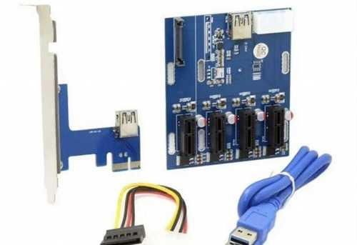 Разветвлитель PCI express 1X Riser Card Mini ITX