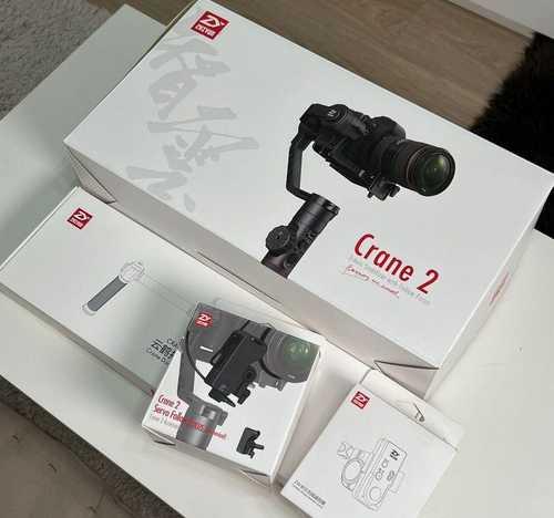 Стабилизатор Zhiyun Crane 2, ручки, пульт, фокус