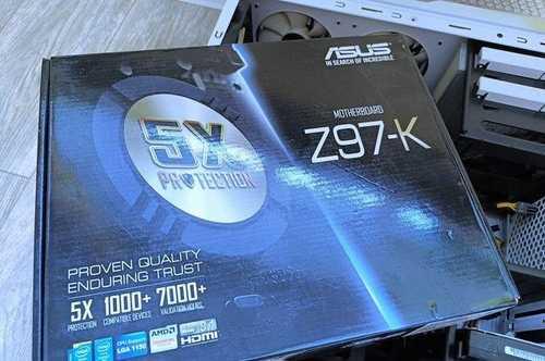 Комплект LGA1150, Core I7 4770K + Asus Z97-K