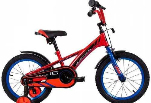 Велосипед TechTeam детский Quattro красный (сталь)