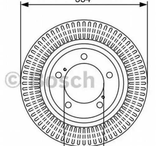 Bosch 0986479V50 0 986 479 V50 диск тормозной пере