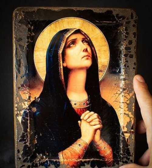 Икона ручной работы "Пресвятая Дева Мария"