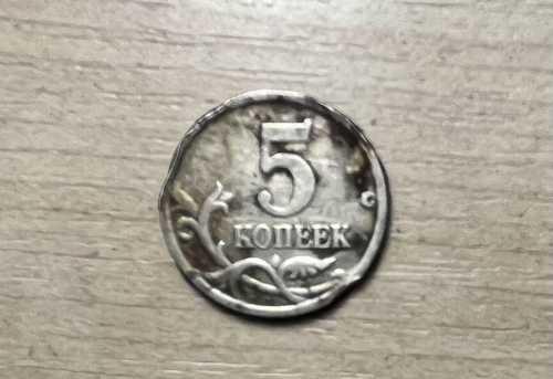 Монета 5 копеек 2005г С-П