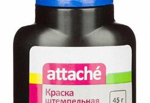 Краска штемпельная Attache синяя 45мл