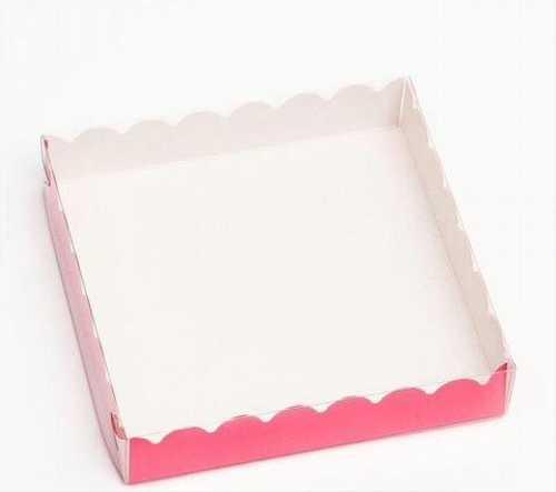 Коробка для кондитерских изделий с PVC-крышкой