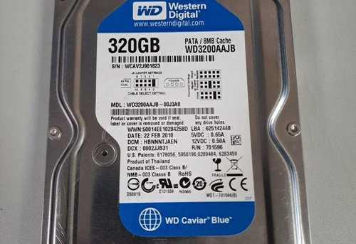 Жёсткий 3.5 IDE 320Gb Western Digital WD3200aajb
