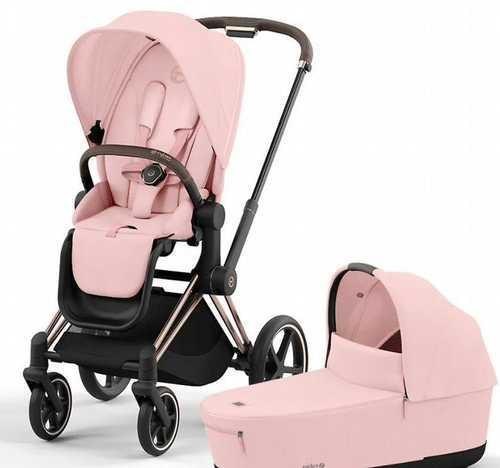 Коляска 2в1 Cybex Priam 4 Peach Pink