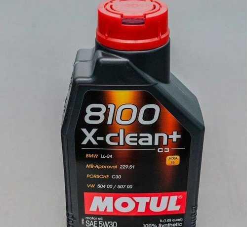 Моторное масло motul 8100 X-clean+ 5W-30, 1 Л