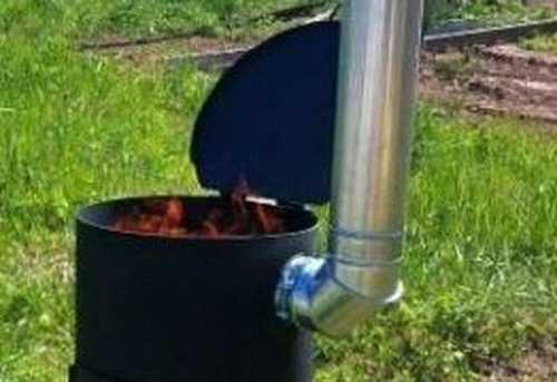 Печь для сжигания мусора Дымок-4 200 литров (4 мм)
