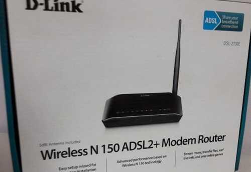 Модем Роутер Wireless N150 adsl2+ DSL-2640U