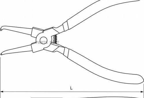 Thorvik irbp180 Щипцы для стопорных колец «загнуты