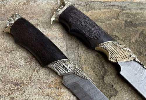 Нож "Осётр" из дамаска