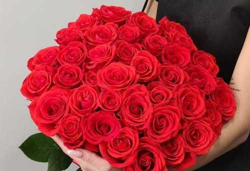 Розы Эквадор, букет роз, высокие розы
