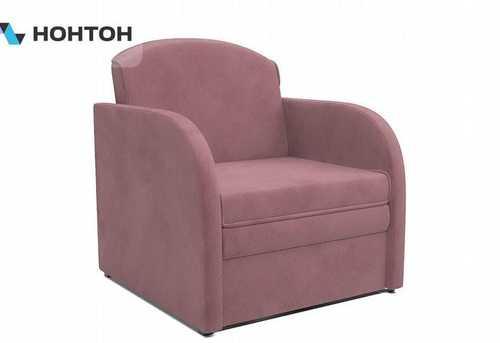 Кресло выкатное Малютка велюр розовый