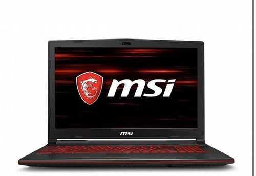Игровой ноутбук msi gl63