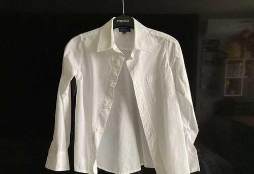 Рубашка белая для мальчика размер 122