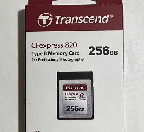 Карта памяти Transcend CFexpress 820 Type B 256 Gb