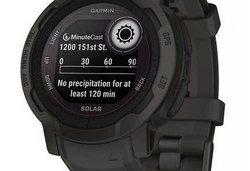 Умные часы Garmin Instinct 2 Solar, графитовый 010