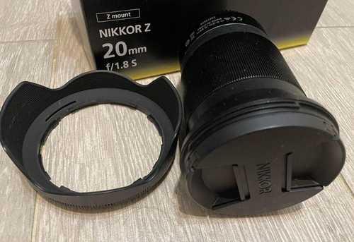 Объектив Nikon Z 20 mm 1.8 S