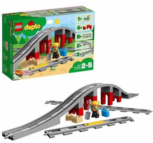 Lego duplo 10872 Железнодорожный мост