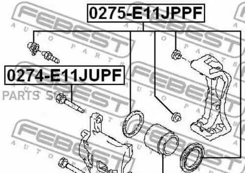 Febest 0276-Z11F Поршень суппорта тормозного перед