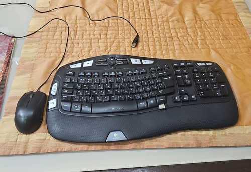 Проводная мышь и клавиатура без проводная