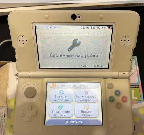 New Nintendo 3ds, полный комплект и картриджи