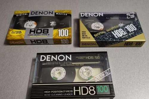 3 аудиокассеты Denon HD8/100
