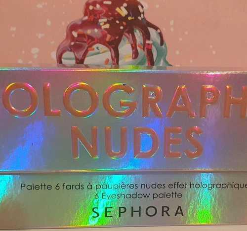 Палетка sephora holographic nudes