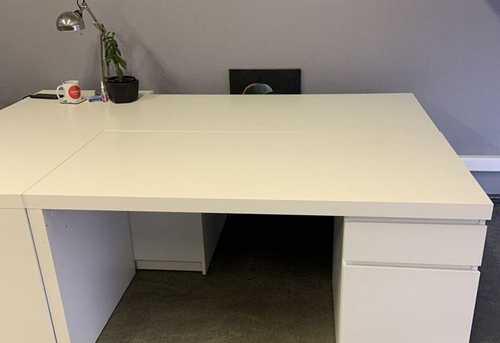 Письменный стол Мальм 413 white икеа (IKEA)