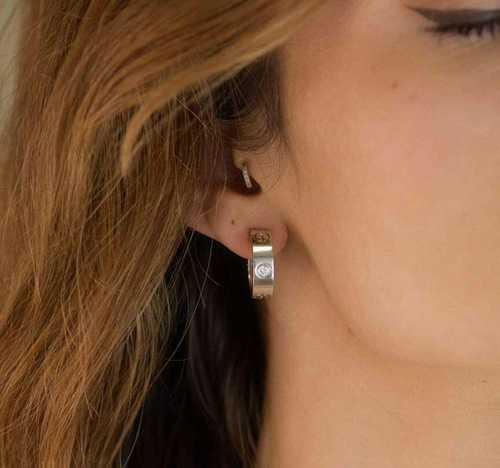 Серьги Cartier Love из белого золота