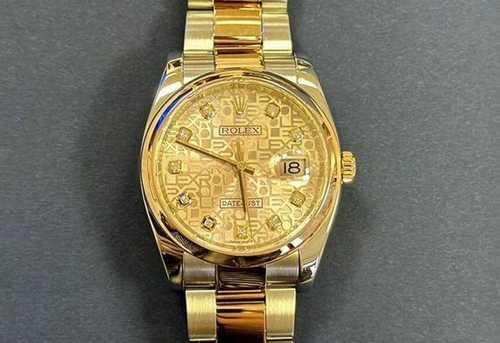 Часы Rolex DateJust 36 Gold/Steel Diamonds 116233