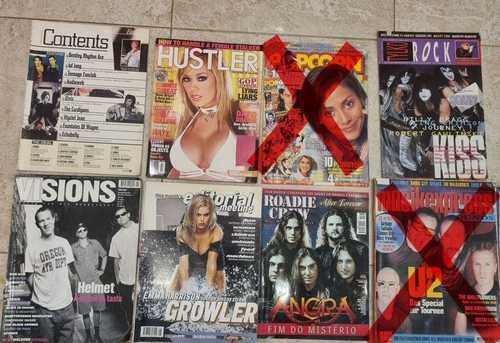 Журналы Visions, Hustler, Vox, Musikexpress