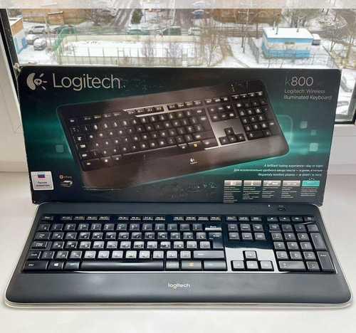 Клавиатура беспроводная Logitech черная