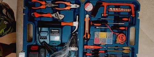 Набор инструментов с шуруповертом Makita