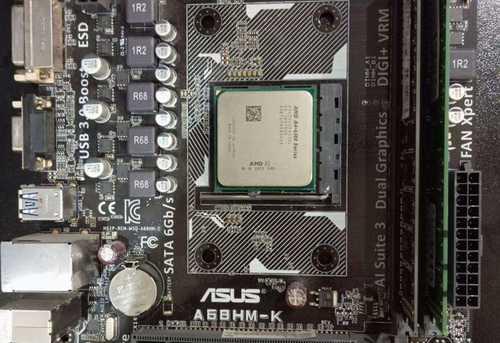 Комплект A68HM-K + AMD A-6300+8гб оперативки