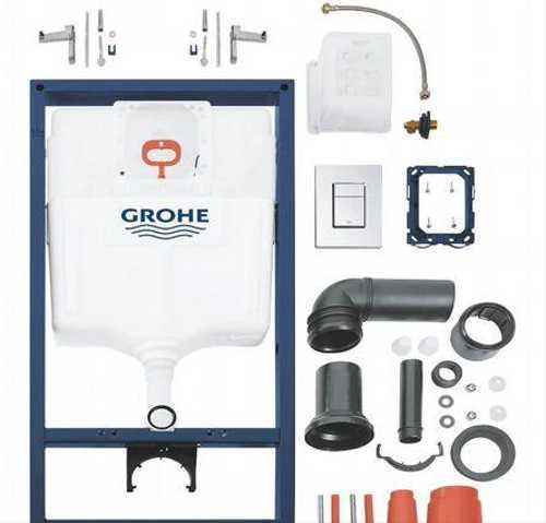 Инсталляция 3 в 1 (в сборе) Grohe /квадрат