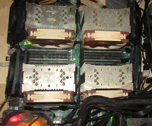 4 CPU (32с/64t), LGA 2011, Supermicro X9QRI-F+