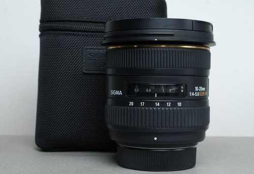 Объектив Sigma Nikon 10-20 f/4-5.6