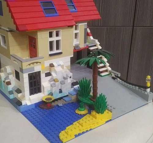 Lego MOC custom, вилла на холме