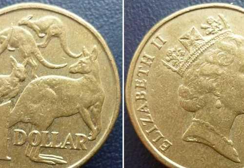 Монеты Австралии 1 и 2 доллара