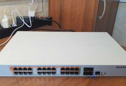 Коммутатор Mikrotik CRS328-24p-4s+rm