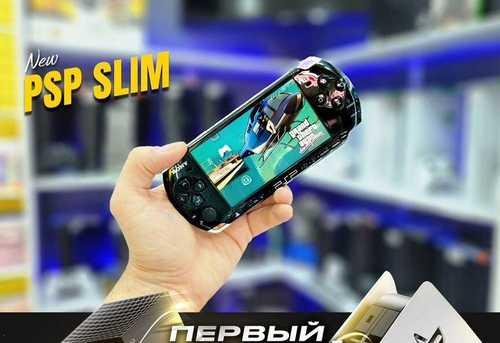 Игровая приставка Sony PSP Slim + Чехол