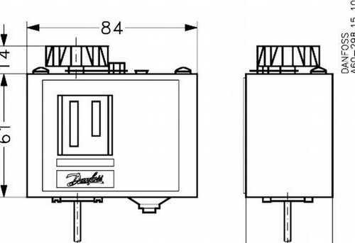 Danfoss 060L112266 - Термостат