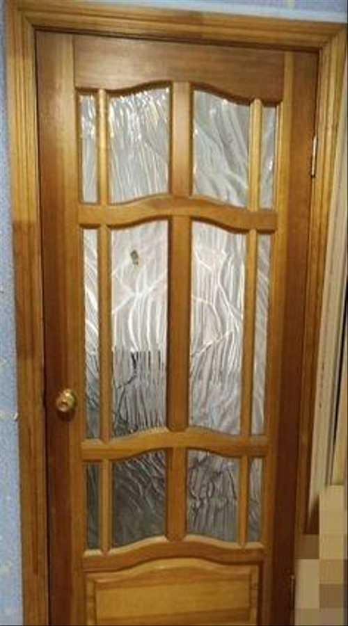 Дверь межкомнатная, деревянная бу 800