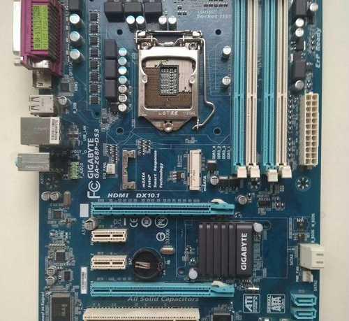Мат. плата Gigabyte Z68P-DS3 (LGA 1155) неисправна