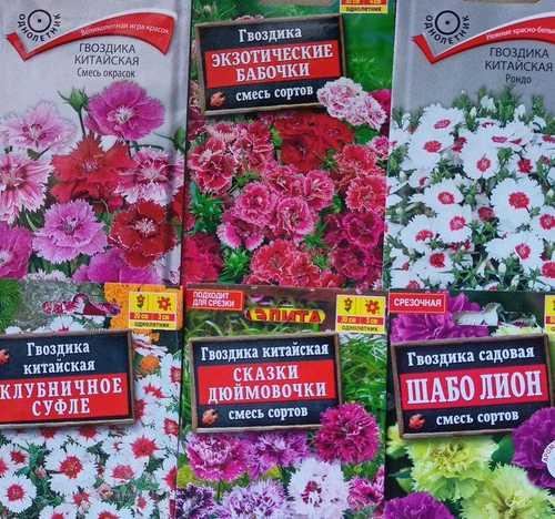 Семена гвоздика однолетняя