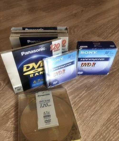 Диски DVD-RAM, DVD-R новые
