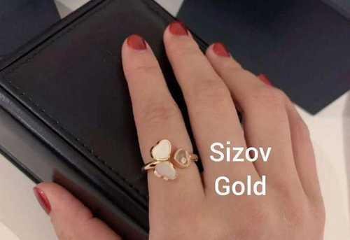 Золотое кольцо Chopard 5.65 гр 0.03 ct